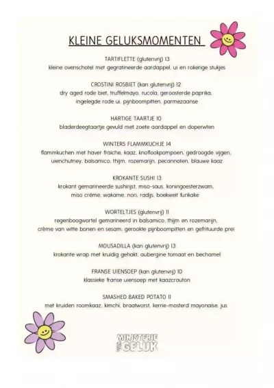 Ministerie van Geluk: 17 vegan meals - RestauPlant