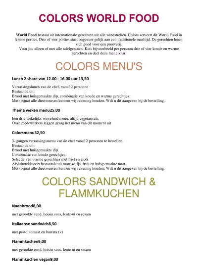 Colors World Food: 15 vegan and 10 vegetarian meals - RestauPlant